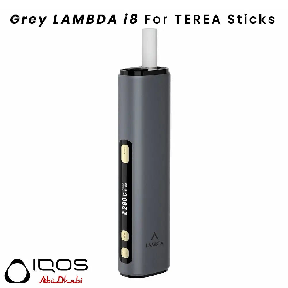 Lambda i8 Grey Device For Terea Sticks with Free Home Delivery in Abu Dhabi, Dubai and UAE